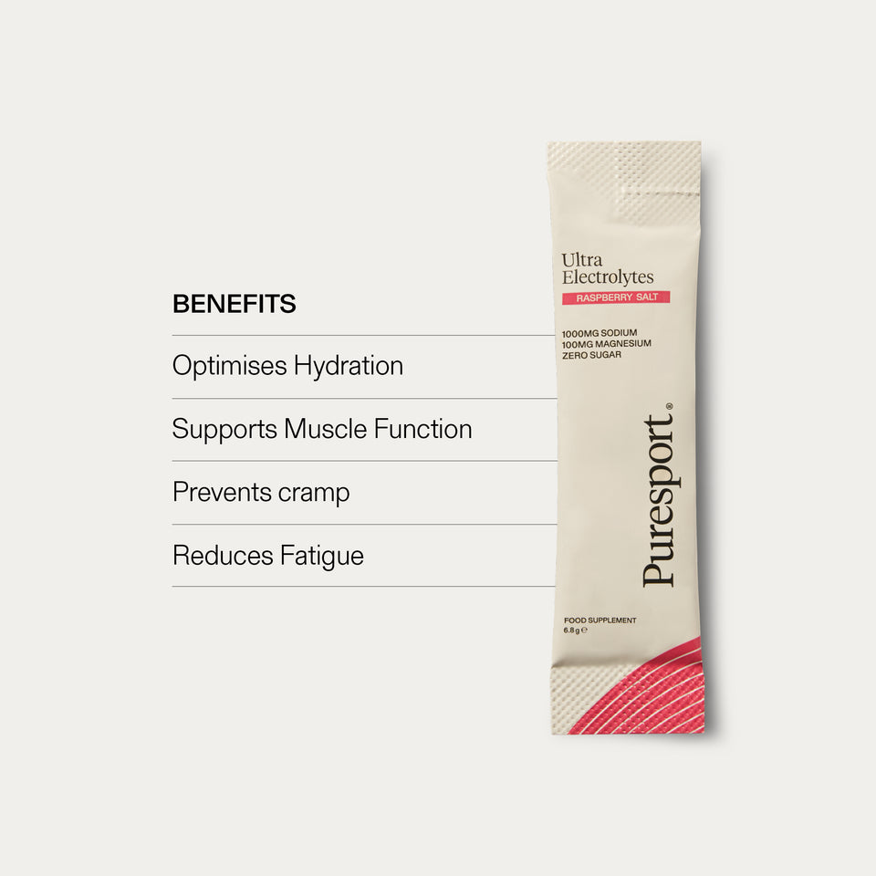 Raspberry Salt Ultra Electrolytes | 30 Pack Electrolyte Sachets – Puresport