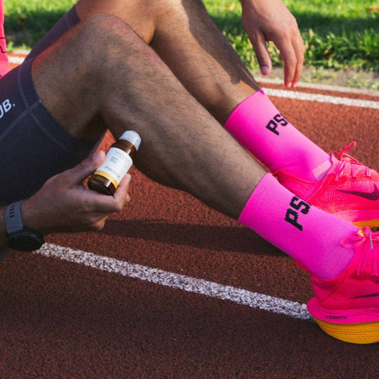 Performance Running Socks Neon Pink Puresport