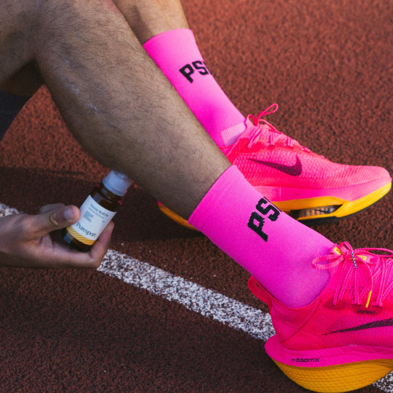 Performance Running Socks Neon Pink Puresport