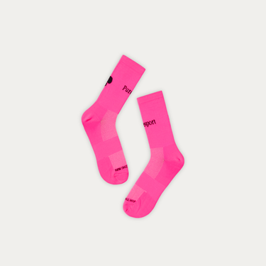 Neon Pink Performance Running Socks – Puresport